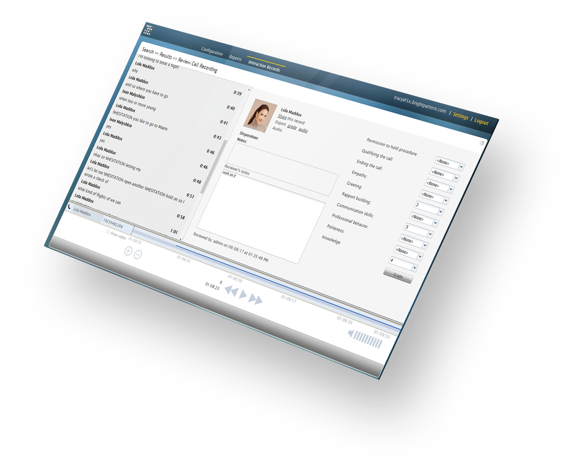 Call Center Software & Call Transcription | Bright Pattern