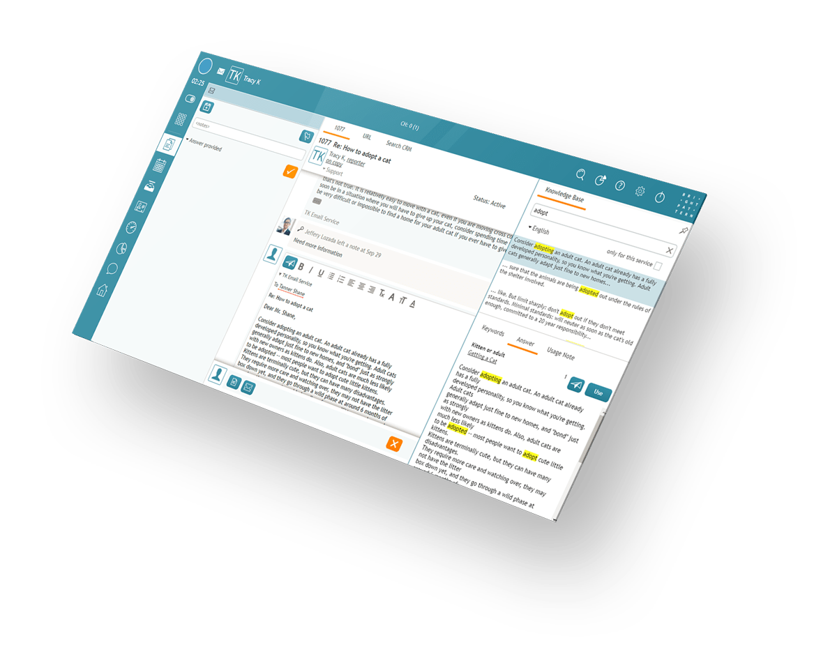 Built-in Knowledge Base | Cloud Contact Center Software.