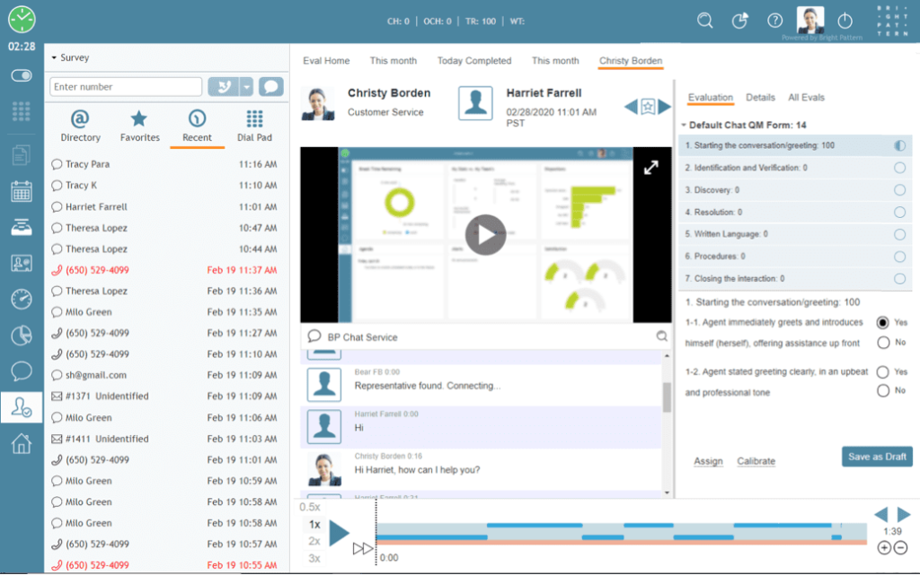 Remote Call Center Software for Remote Agents | Bright Pattern