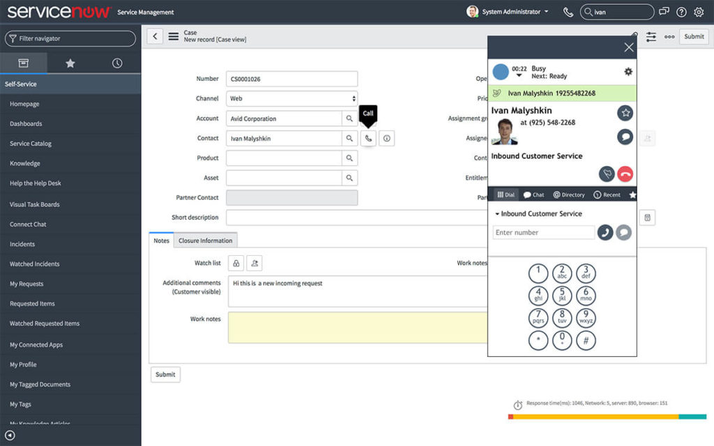 ServiceNow Call Center Integration | Bright Pattern