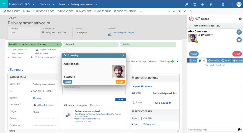 Microsoft Dynamics 365 Call Center Integration | Bright Pattern