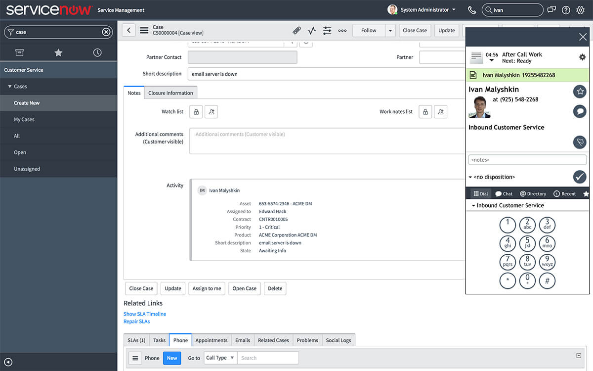 ServiceNow Call Center Integration | Bright Pattern