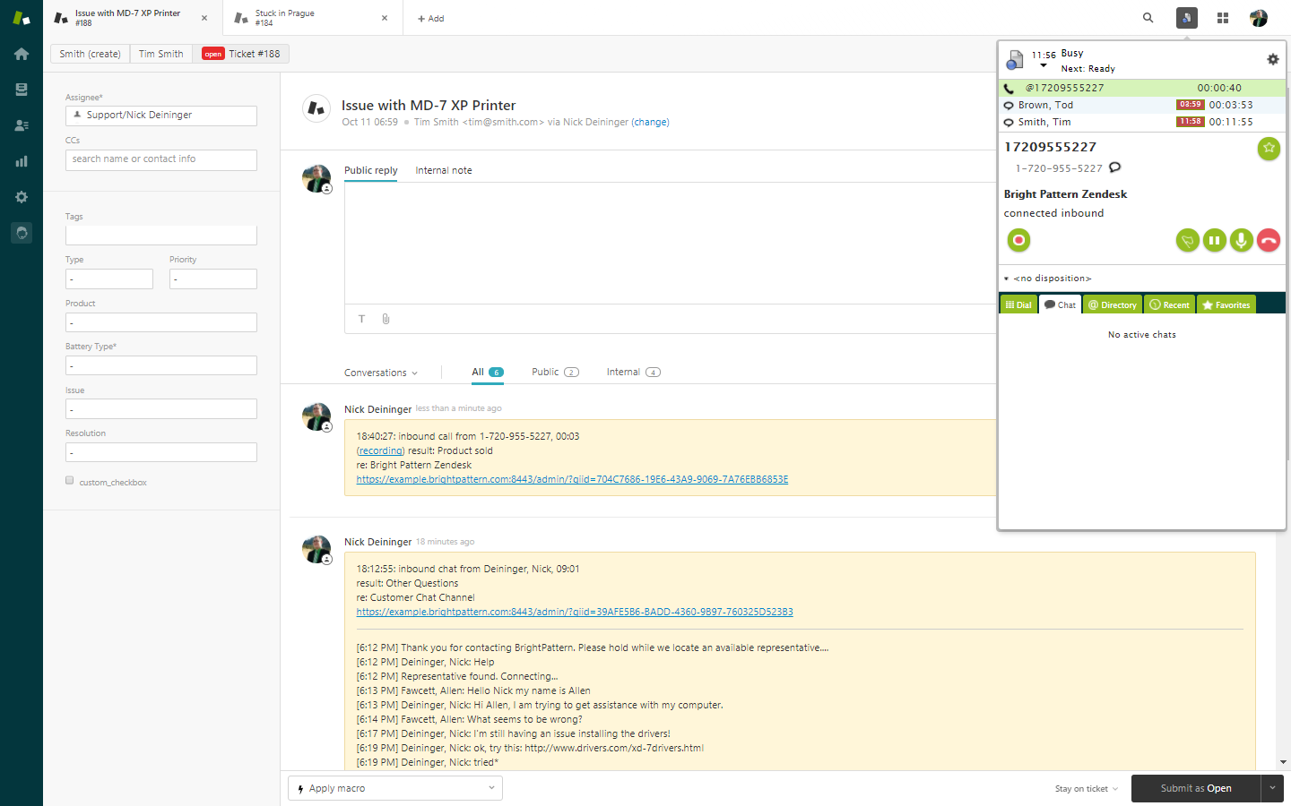 Zendesk Call Center | Zendesk Integration | Bright Pattern